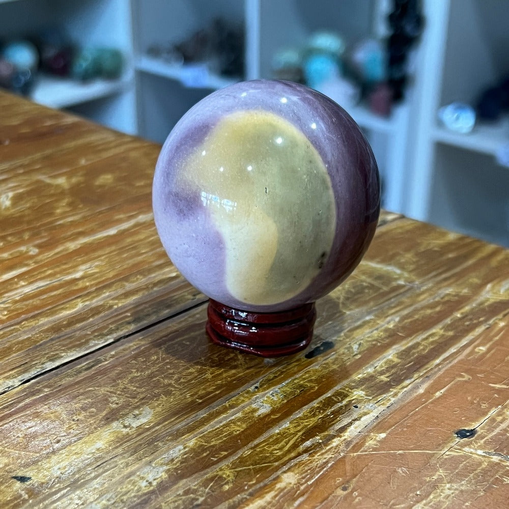 Mookaite Sphere – Crystals by Sisters
