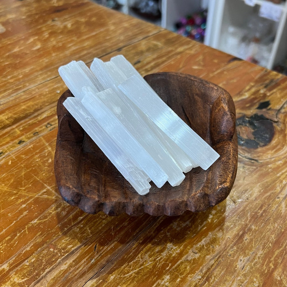 Selenite Sticks – Crystals by Sisters