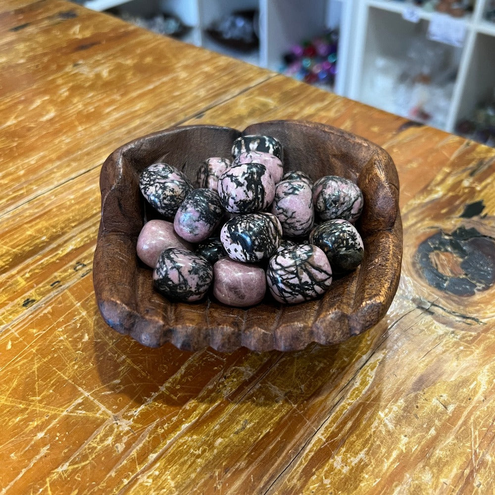 Tumbles | Rhodonite – Crystals by Sisters