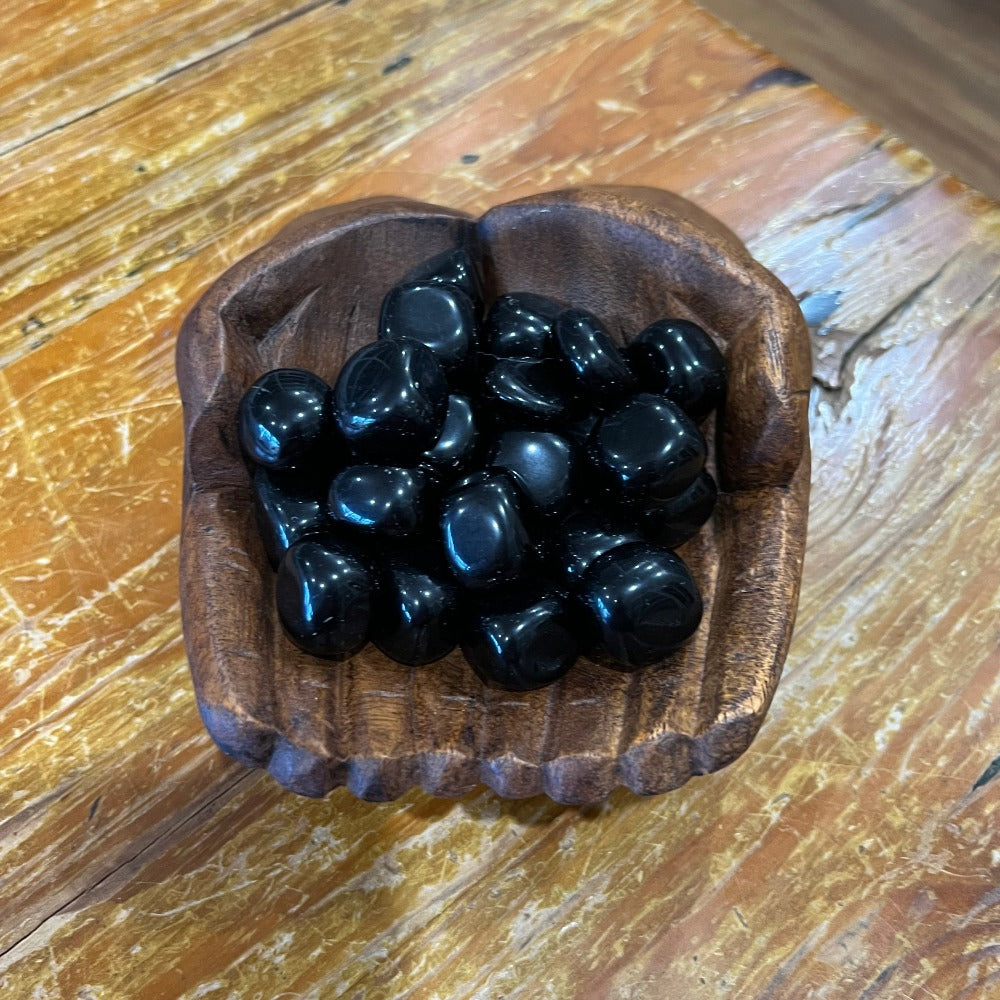 Tumbles | Black Obsidian – Crystals by Sisters