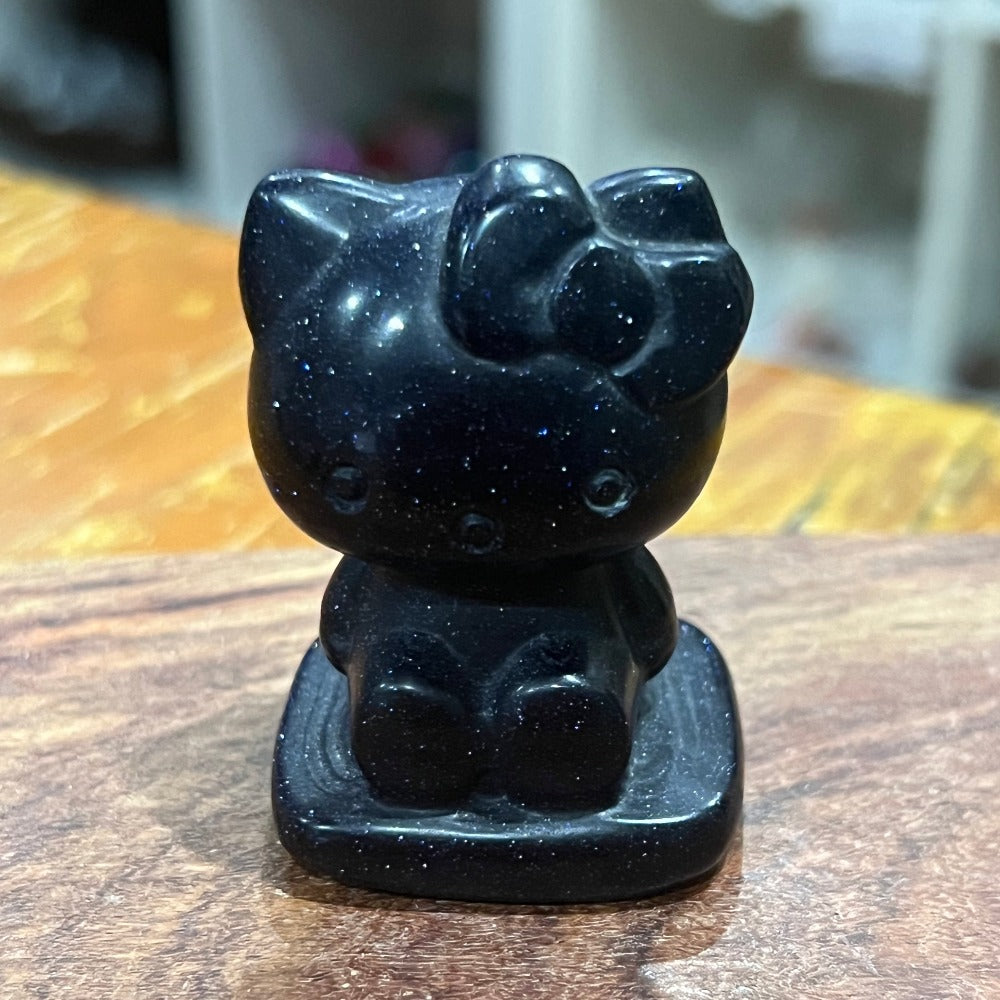 Blue Sandstone Hello Kitty – Crystals by Sisters