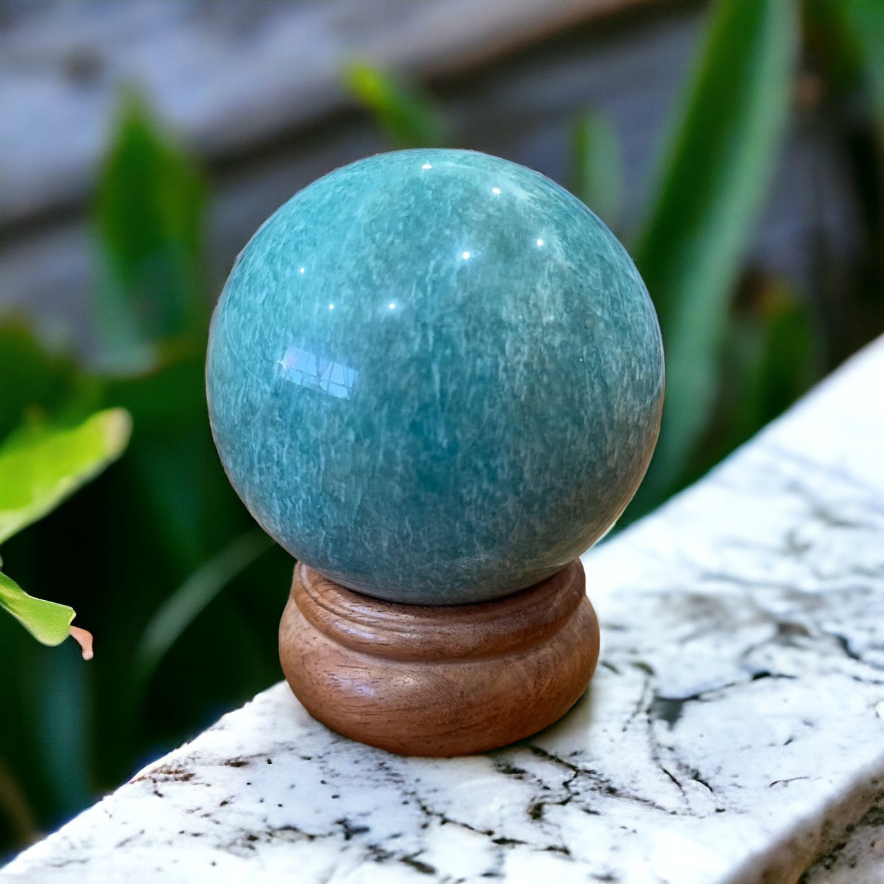 Amazonite Sphere | 377g – Crystals by Sisters