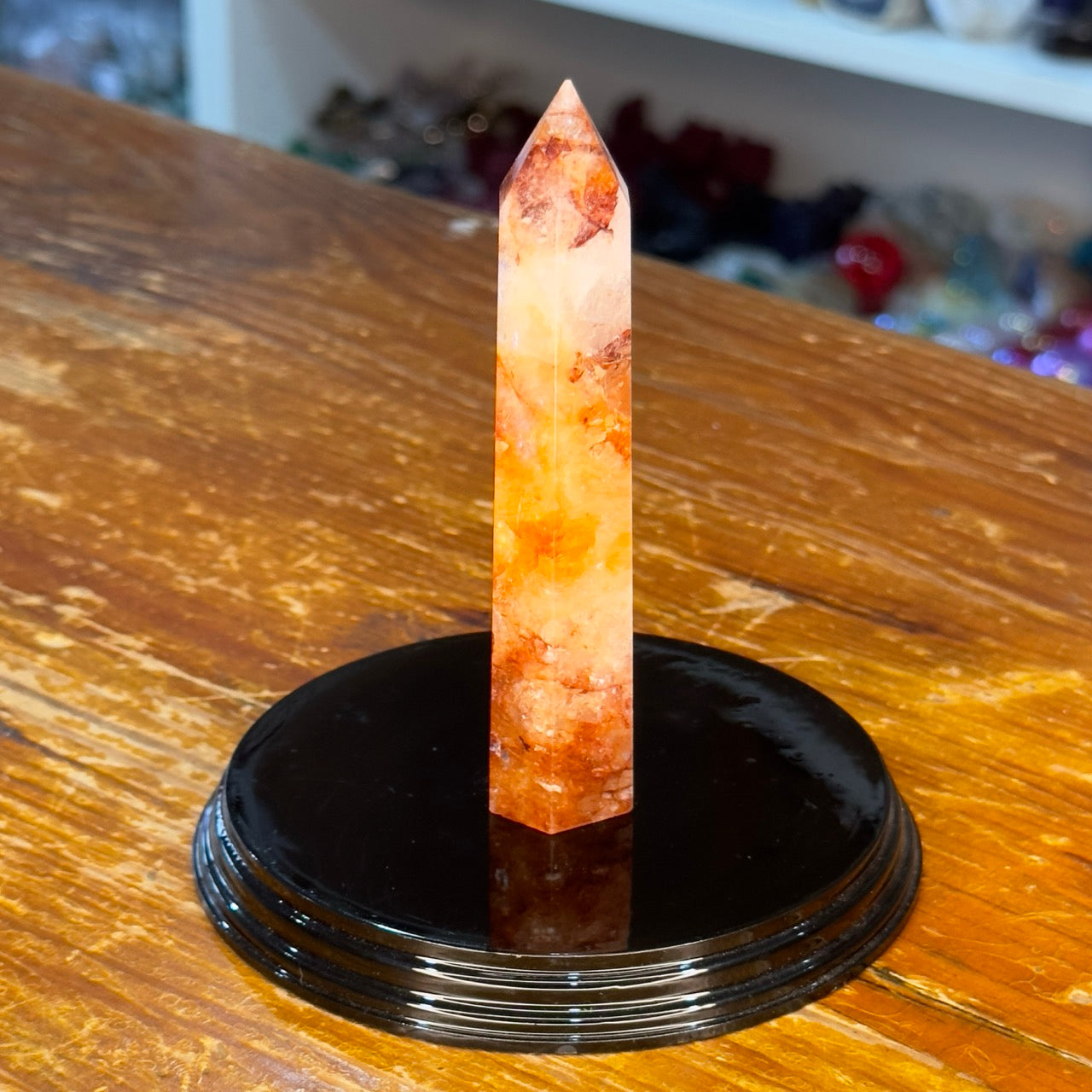 Fire Quartz Point – Crystals by Sisters