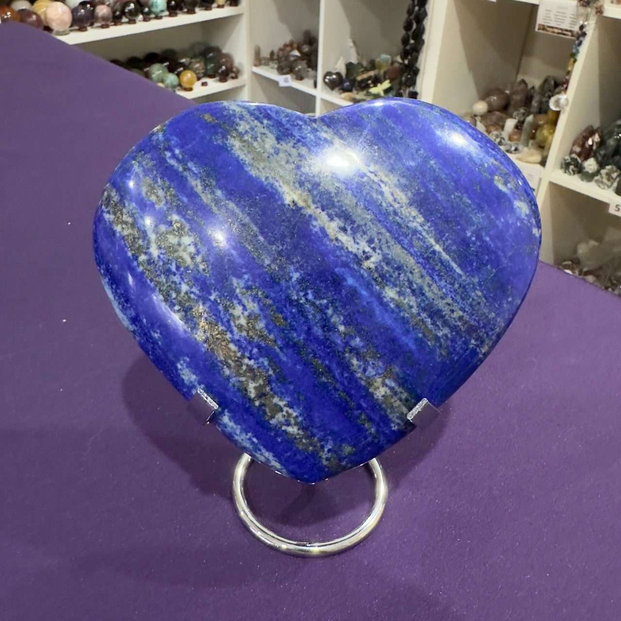 Lapis Lazuli Heart with Stand – Crystals by Sisters