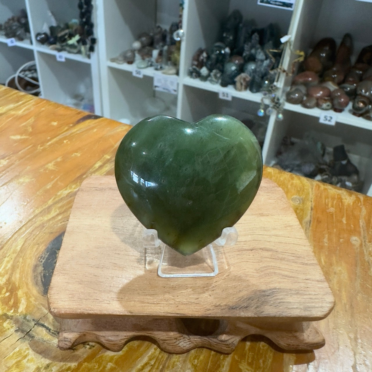 Nephrite Jade Heart – Crystals by Sisters