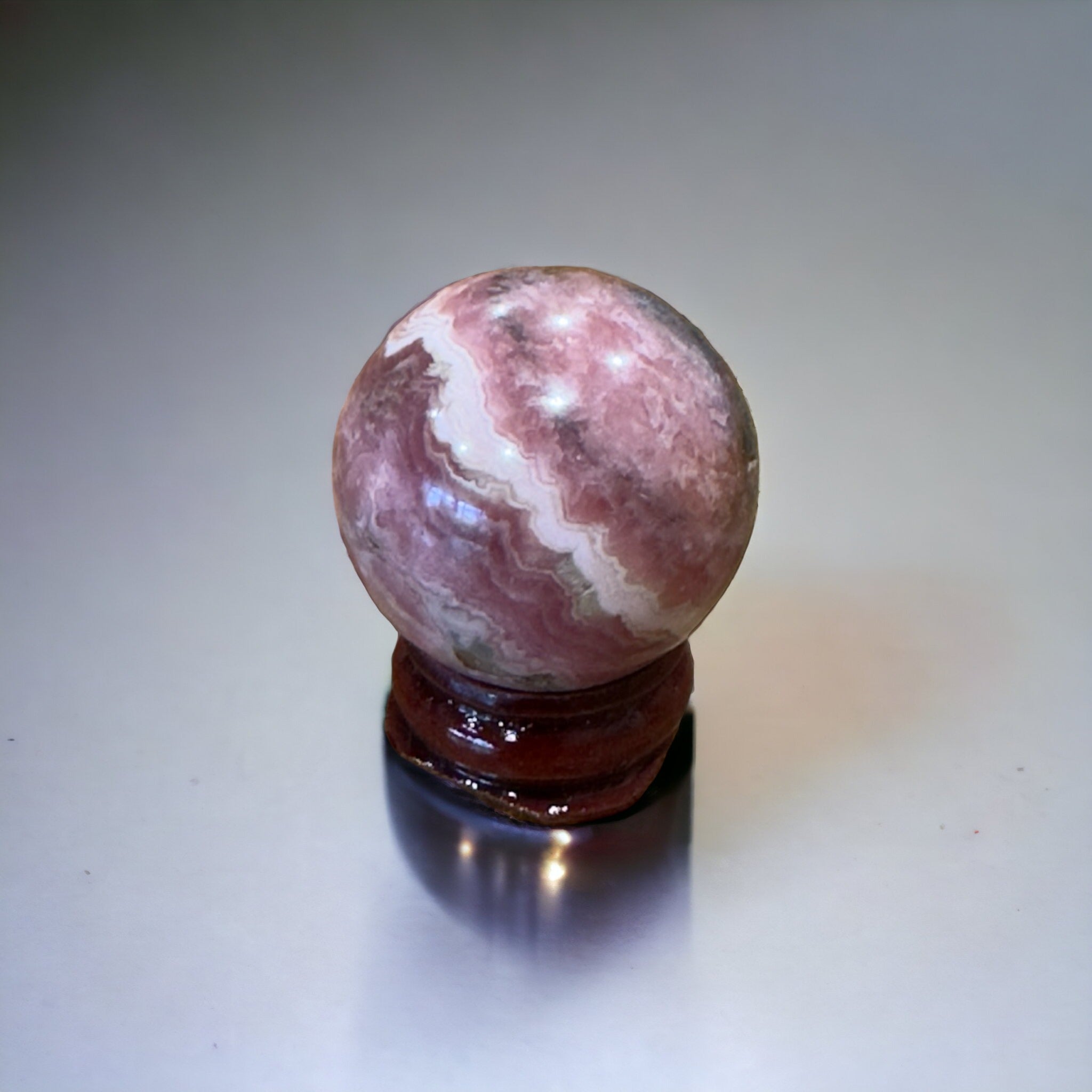 Rhodocrosite Sphere – Crystals by Sisters