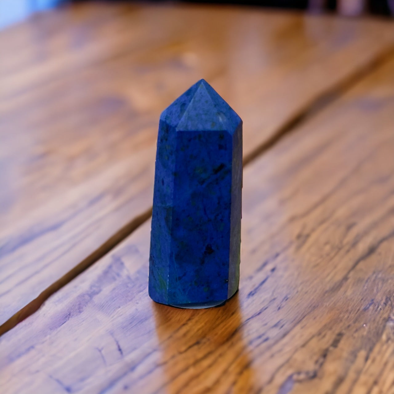 Azurite & Malachite Point – Crystals by Sisters