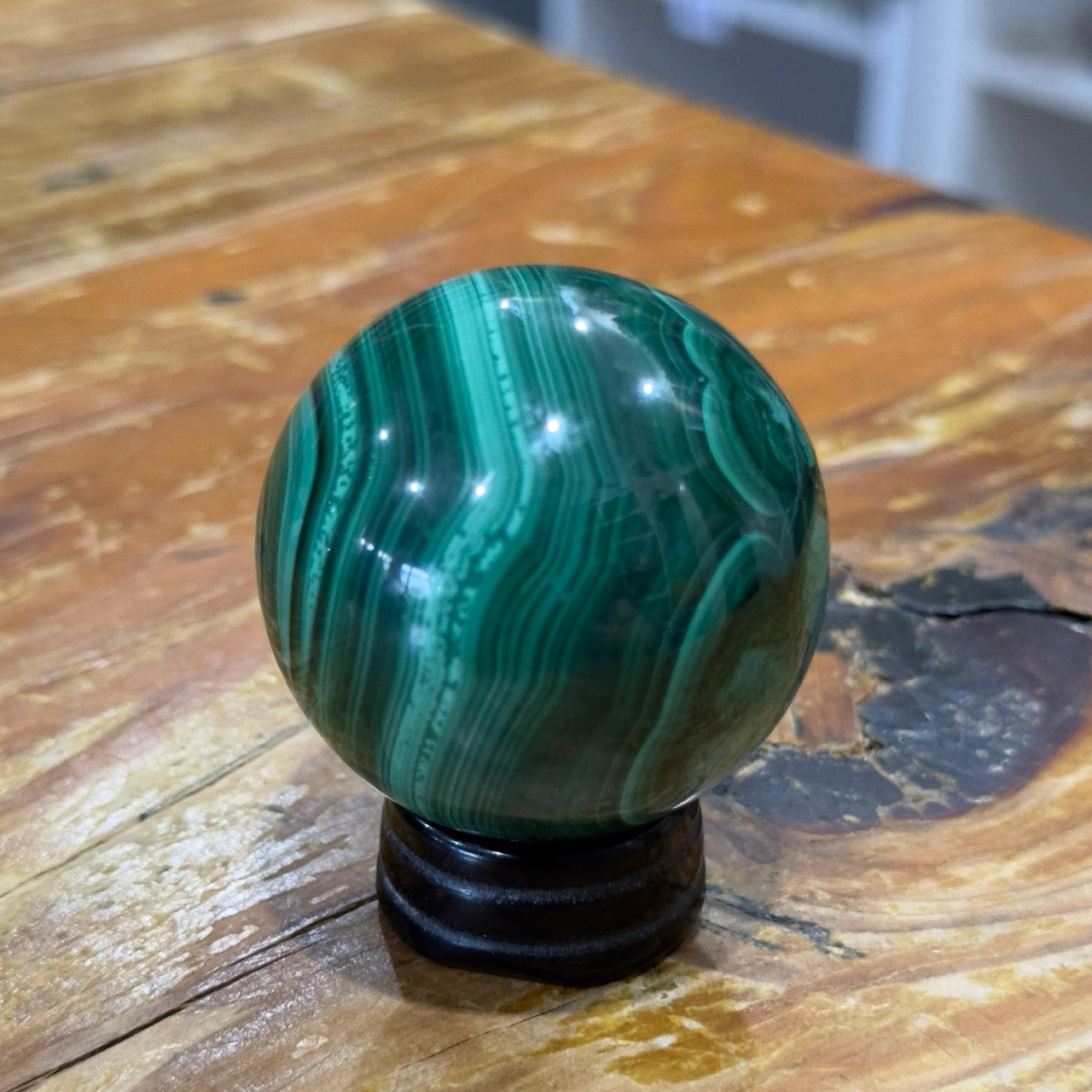 Malachite Sphere | 170g – Crystals by Sisters