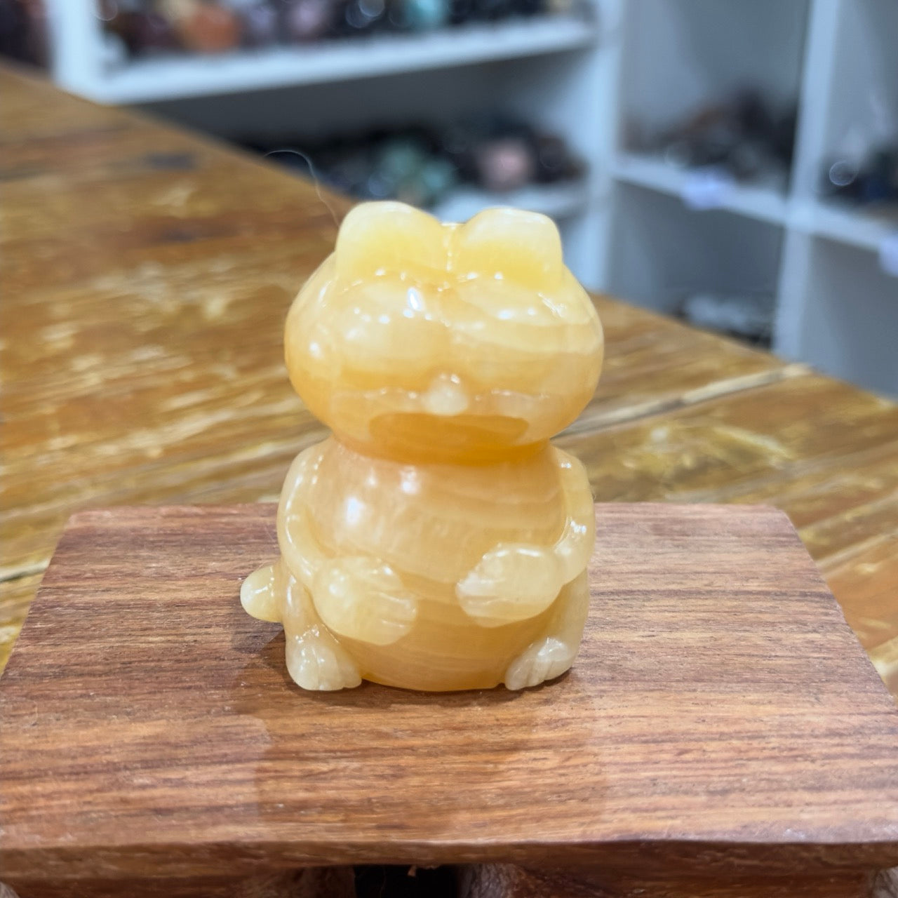 Orange Calcite Garfield – Crystals by Sisters