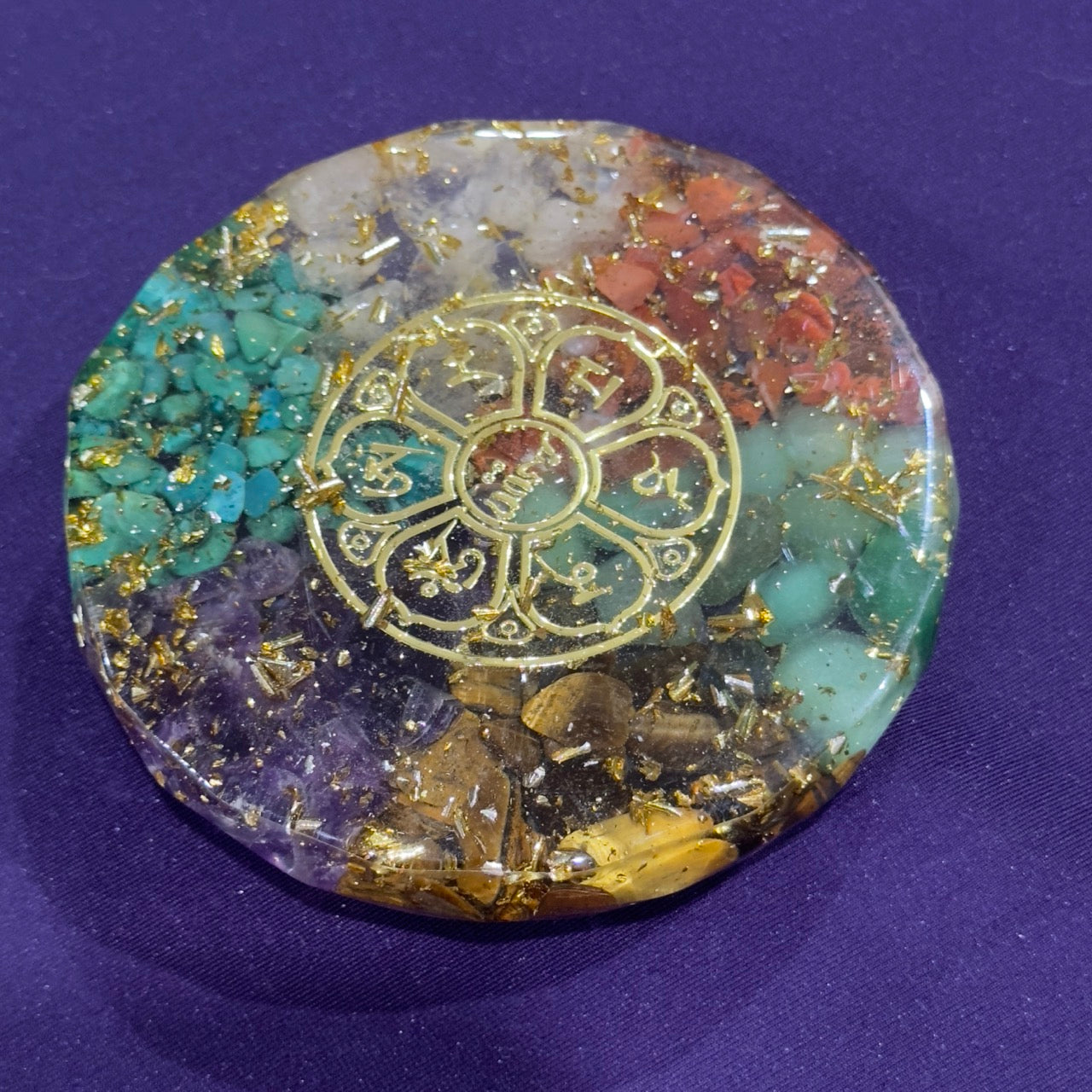 Chakra Platform | Resin with Crystal Chips – Crystals by Sisters