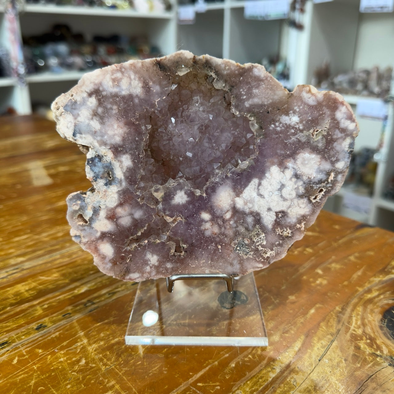 Pink Amethyst Slab | 603g – Crystals by Sisters