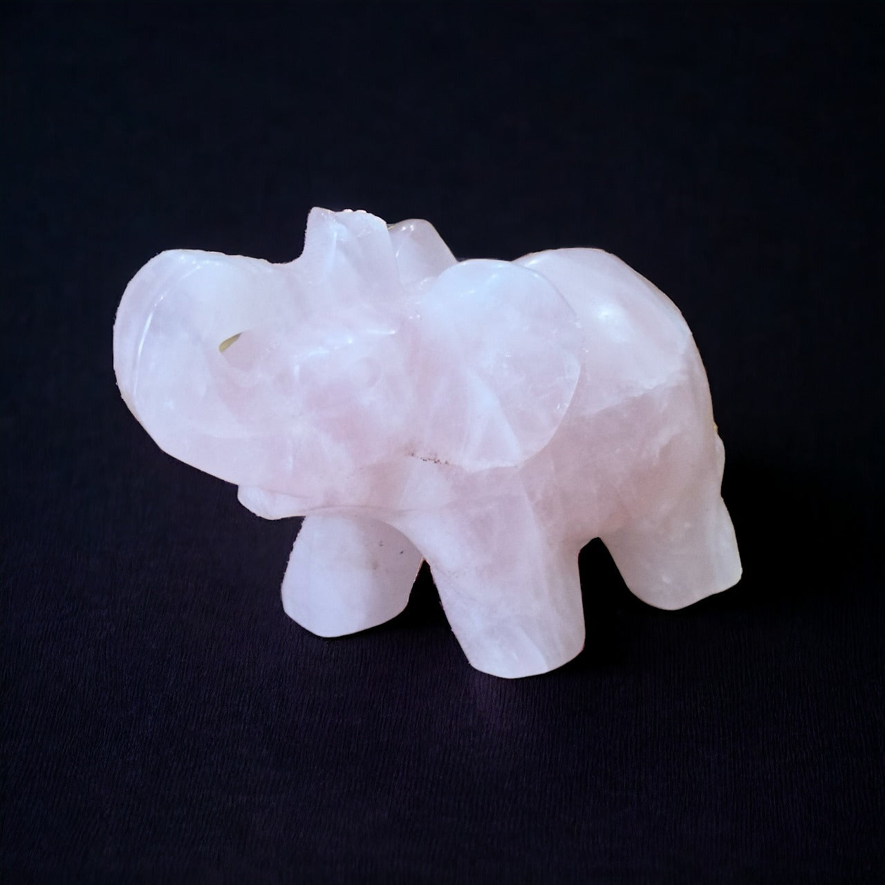 Rose Quartz Elephant – Crystals by Sisters