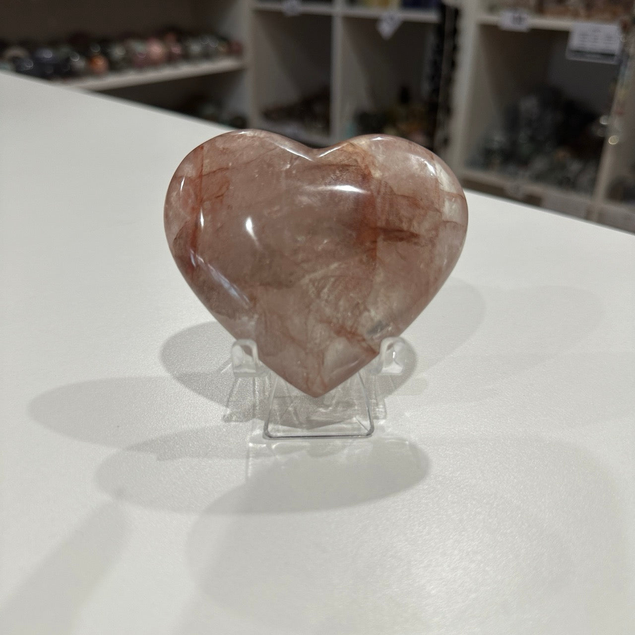 Fire Quartz Heart – Crystals by Sisters