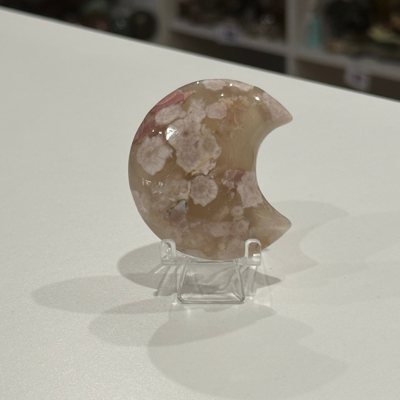 Flower Agate Moon – Crystals by Sisters