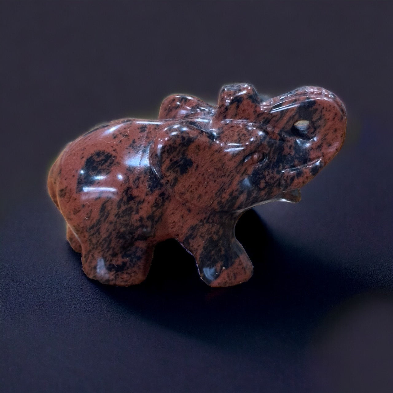 Mahogany Obsidian Elephant – Crystals by Sisters