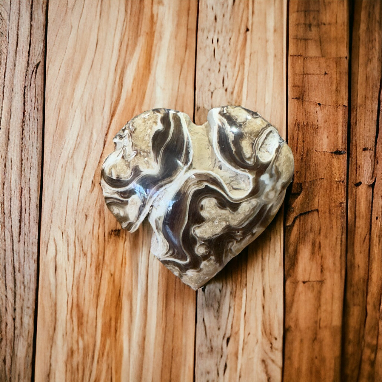 Chocolate Calcite Heart – Crystals by Sisters