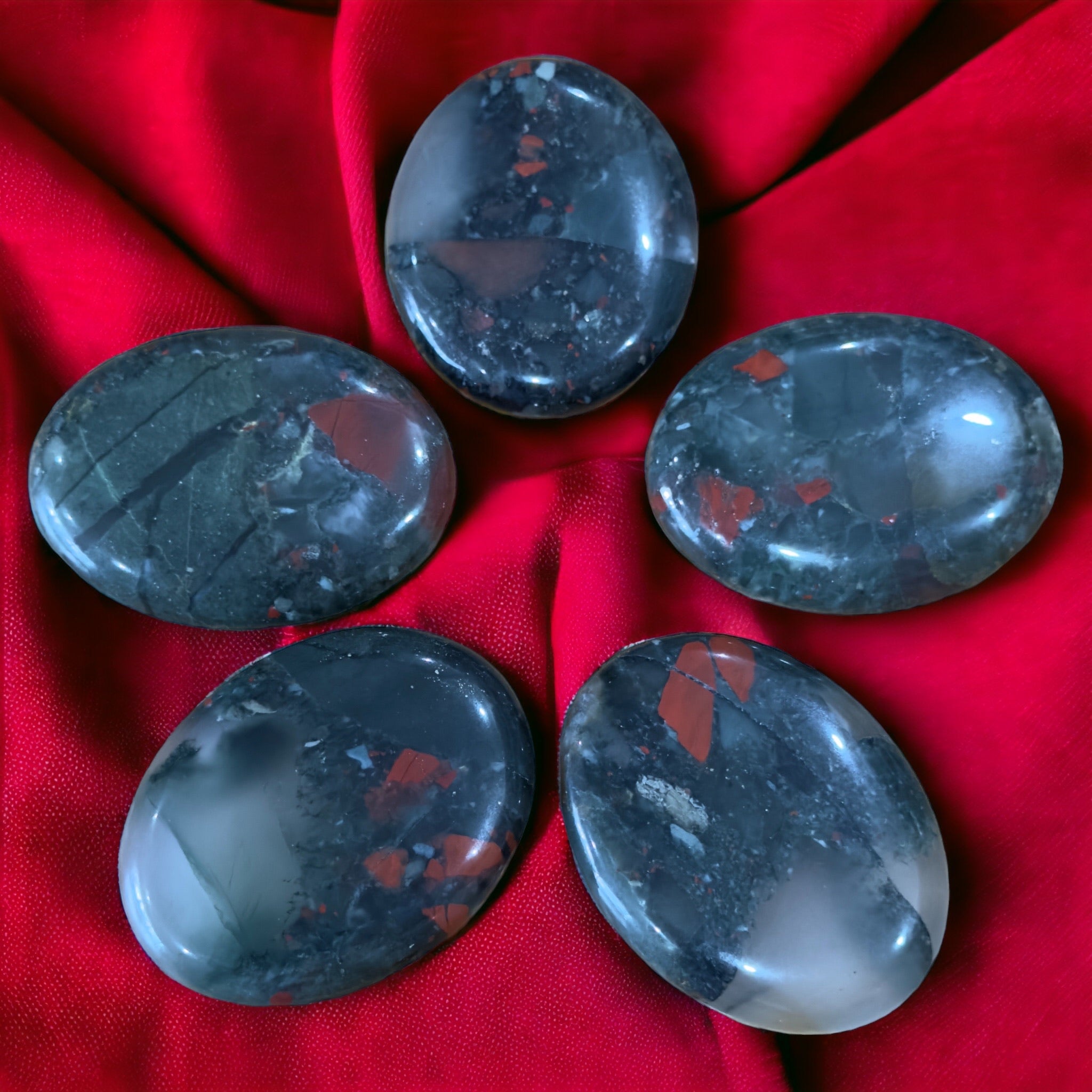 Worry Stone: African Bloodstone – Crystals by Sisters
